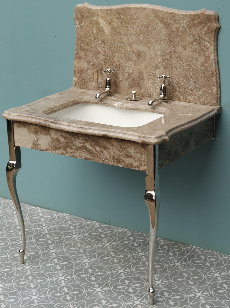 Antique Marble Basin with Stand For Sale at 1stDibs