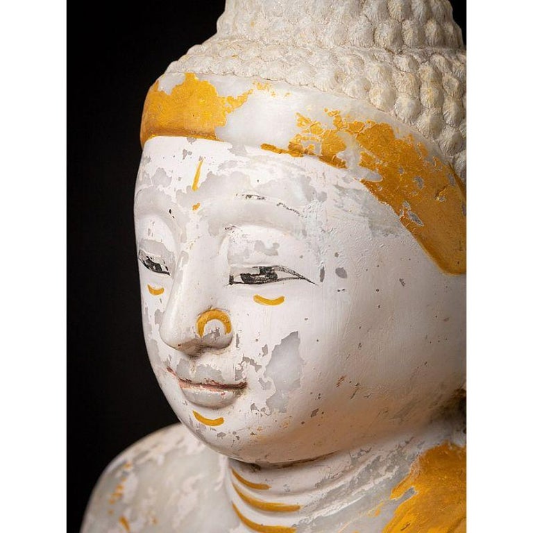 Antique Marble Buddha Statue from Burma For Sale at 1stDibs