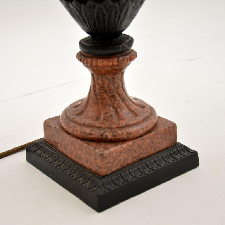 Antique Marble Table Lamp For Sale at 1stDibs