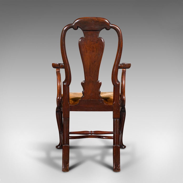 Antique Marquetry Elbow Chair, Dutch, Beech, Fruitwood, Carver ...