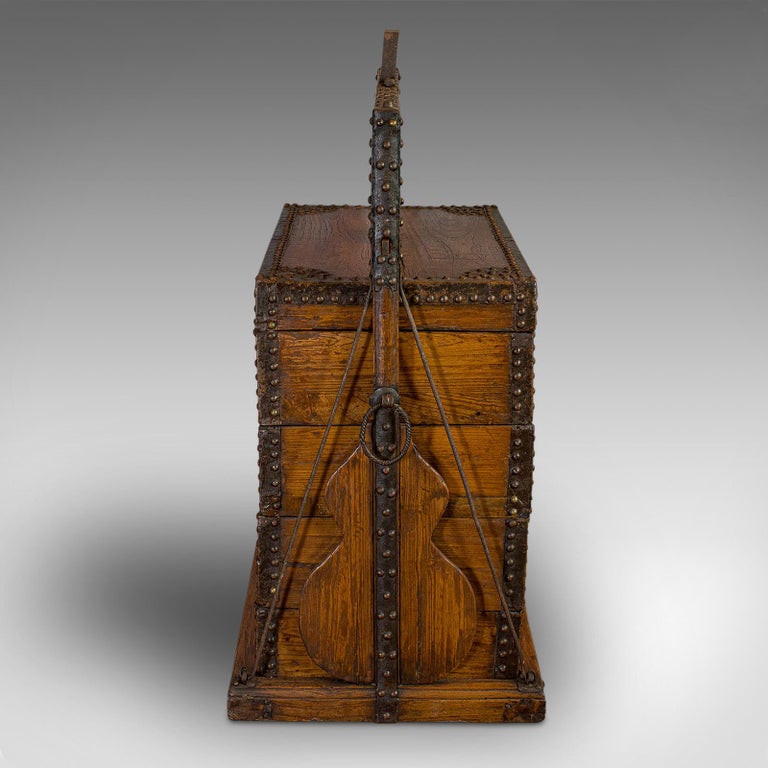 Antique Marriage Chest, Asian, Chinese Elm, Carved Dowry Trunk, circa ...