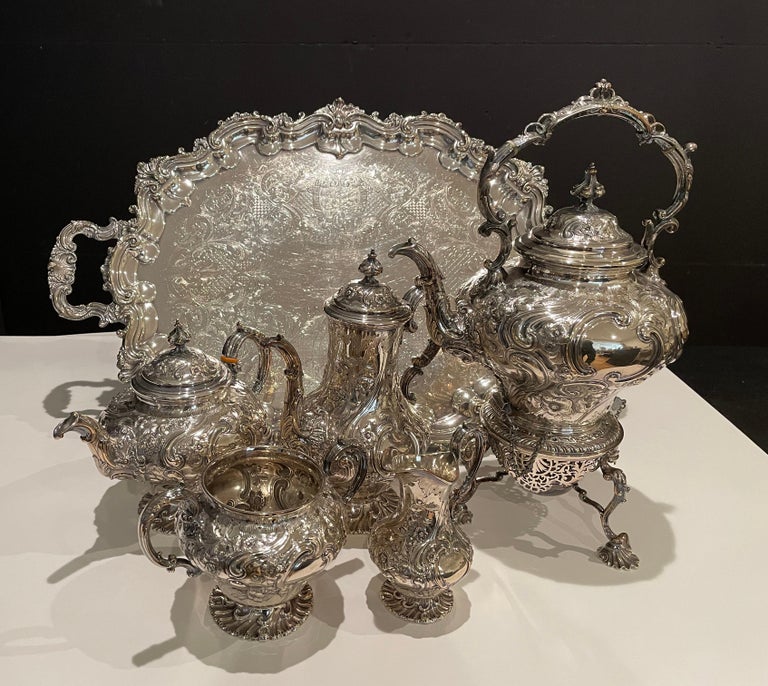 Antique Martin, Hall and Co. English Silver Plate Tea Set For Sale at ...