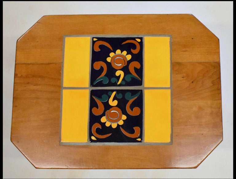 Antique Mason Monterey California Tile Table For Sale at 1stDibs