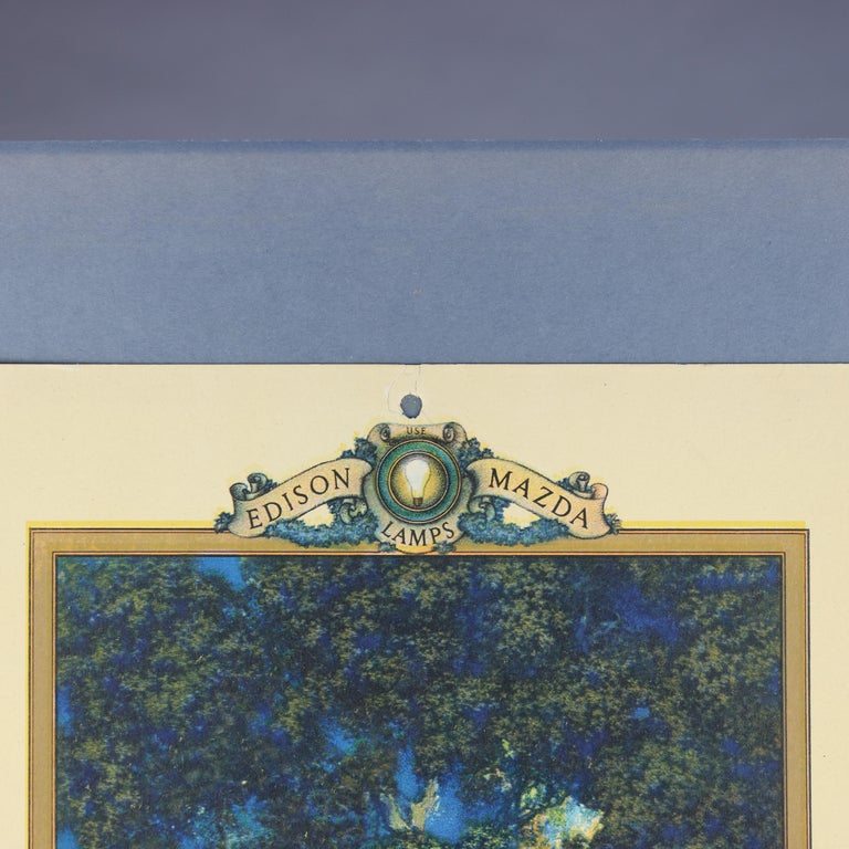 Antique Maxfield Parrish Reverie Edison Mazda Calendar Full Date Pad ...