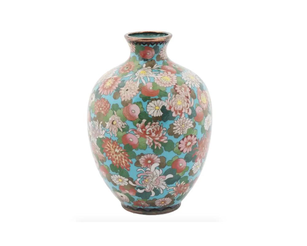 Antique Meiji Era Japanese Cloisonne Enamel Vase at 1stDibs