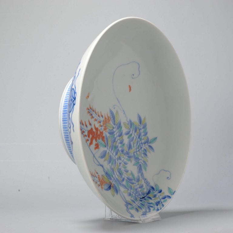 Antique Meiji Period 19thC Japanese Arita Nabeshima Wisteria Dish/Bowl ...