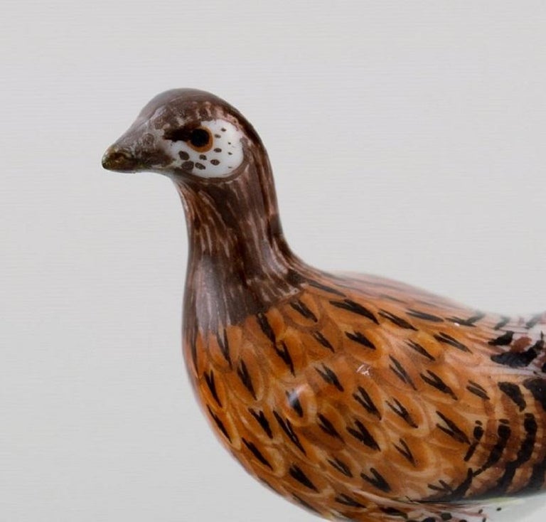 Antique Meissen Miniature Porcelain Figurine, Pheasant, Late 19th ...
