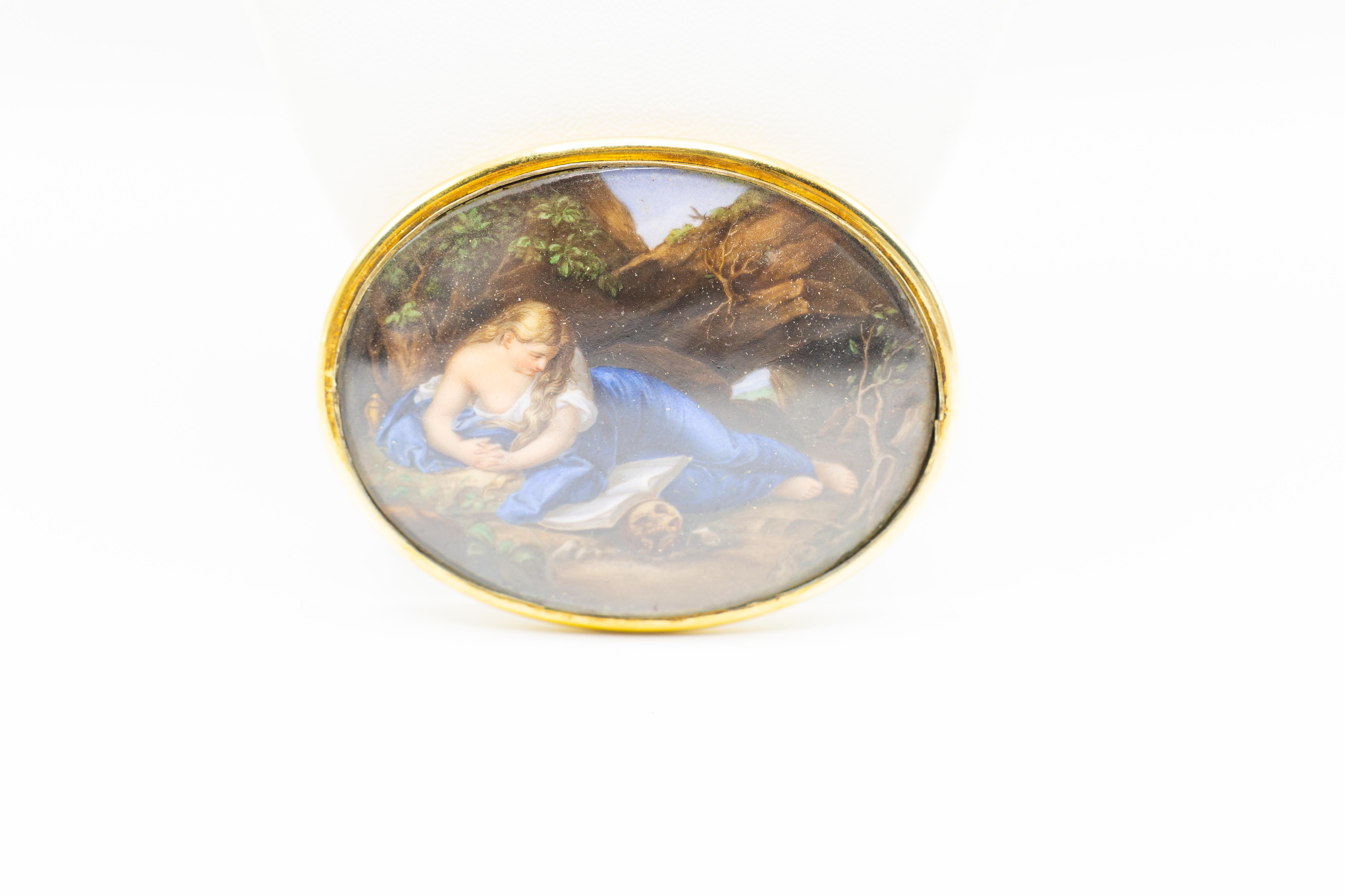 Antique Meissen Panel Miniature Painting by Magdalene Batons, circa ...