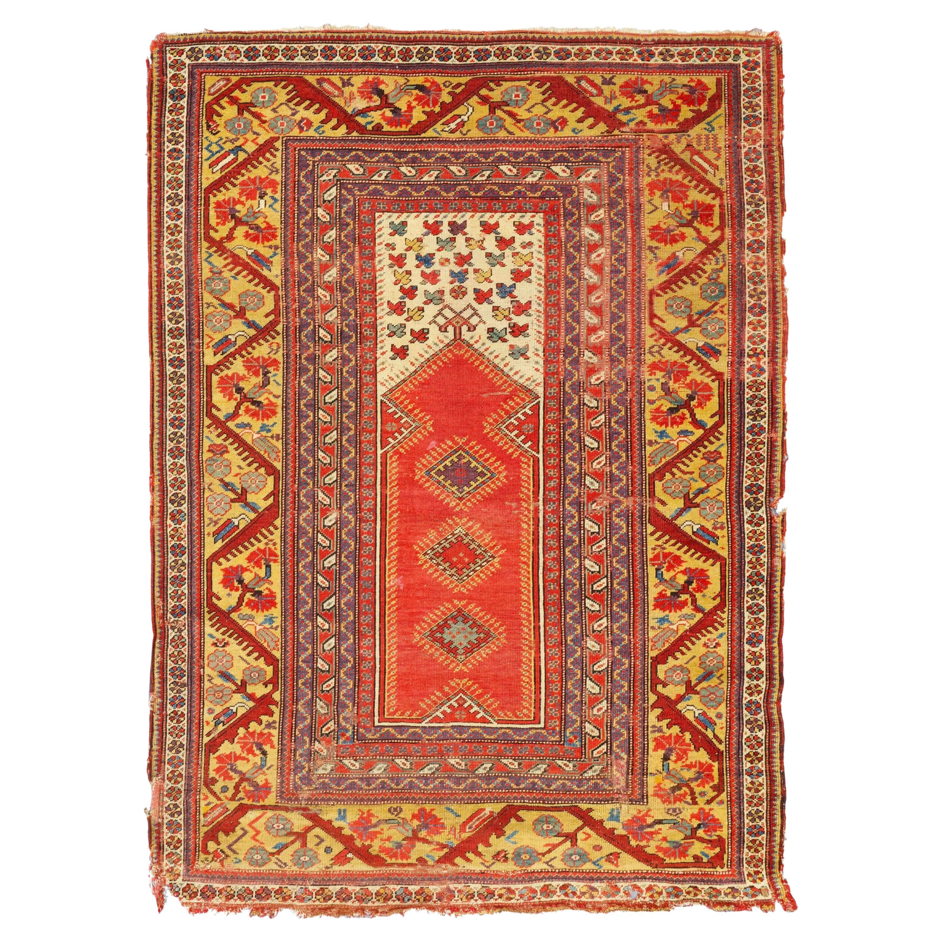 Antique Melas Rug - 19th Century Anatolian Milas Rug, Antique Carpet ...