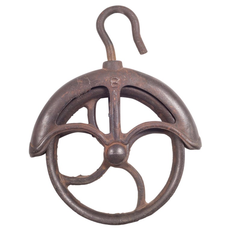 Antique Metal Barn Pulley c.1940-1960 at 1stDibs
