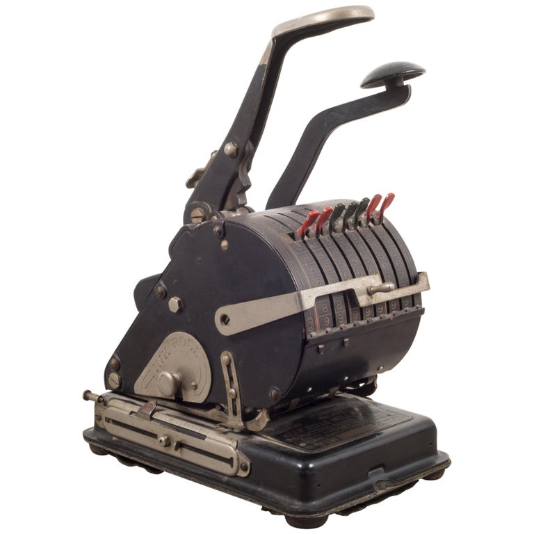 Antique Metal Check Writer Circa 1920 at 1stDibs