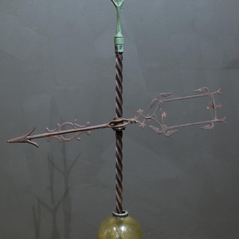 Antique Metal, Copper and Glass Barn Lightning Rod c.1920 at 1stDibs