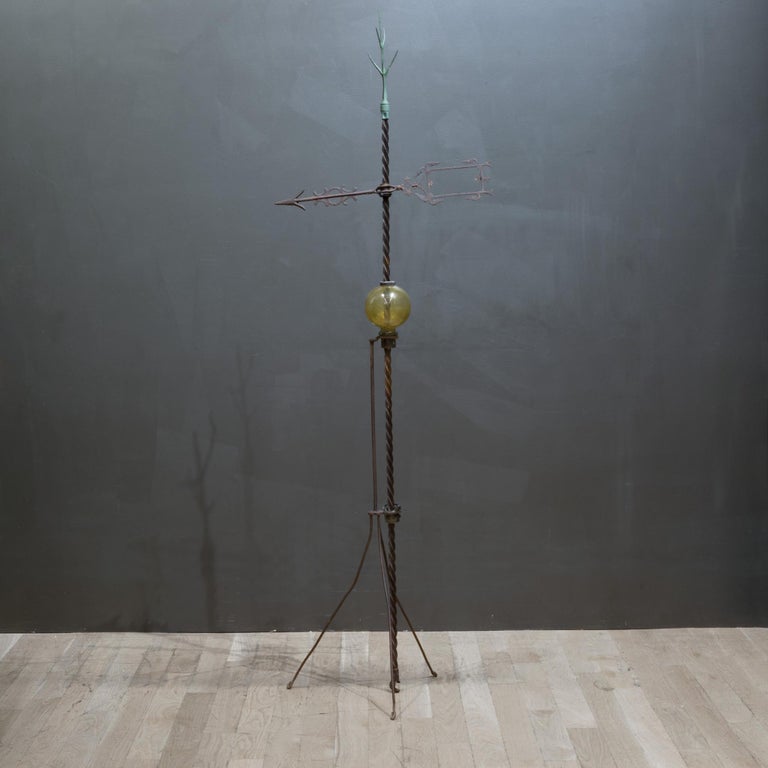 Antique Metal, Copper and Glass Barn Lightning Rod c.1920 at 1stDibs