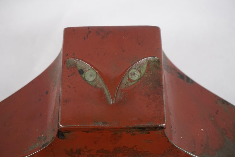 Antique Metal Inkwell, Painted Inkstand, Germany 1930, B2803 For Sale ...