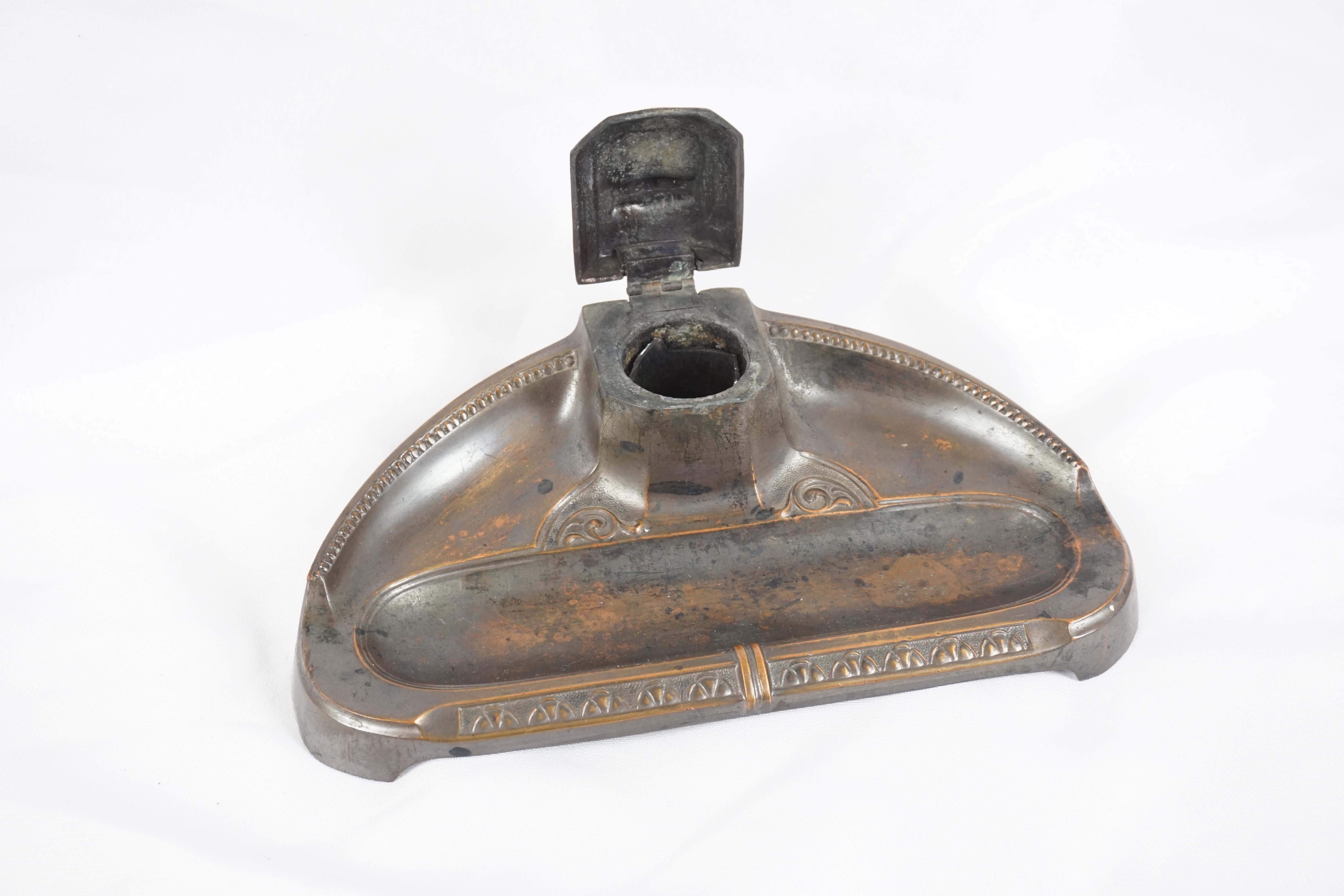 Antique Metal Inkwell, Painted Inkstand, Germany 1930, H301 For Sale at ...