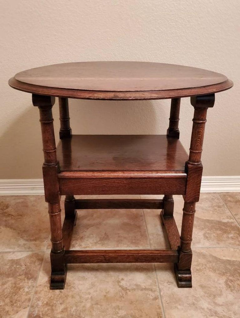 Antique Metamorphic Table/Chair Tilt-Top Monks Bench For Sale at 1stDibs
