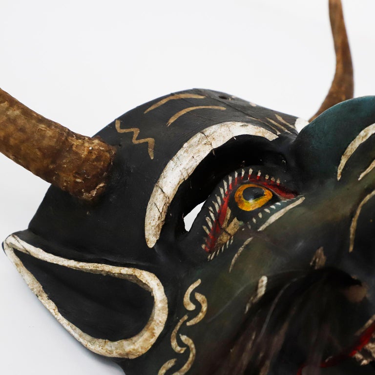 Antique Mexican Demon Mask For Sale at 1stDibs