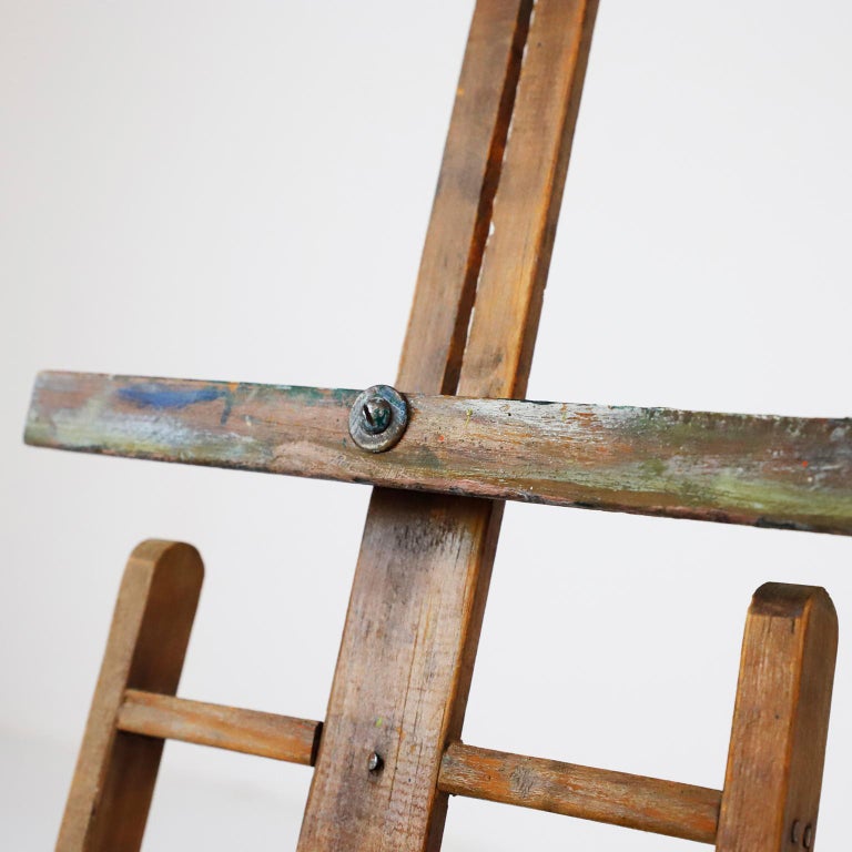 Antique Mexican Small Wood Artist Easel at 1stDibs | small wood easels