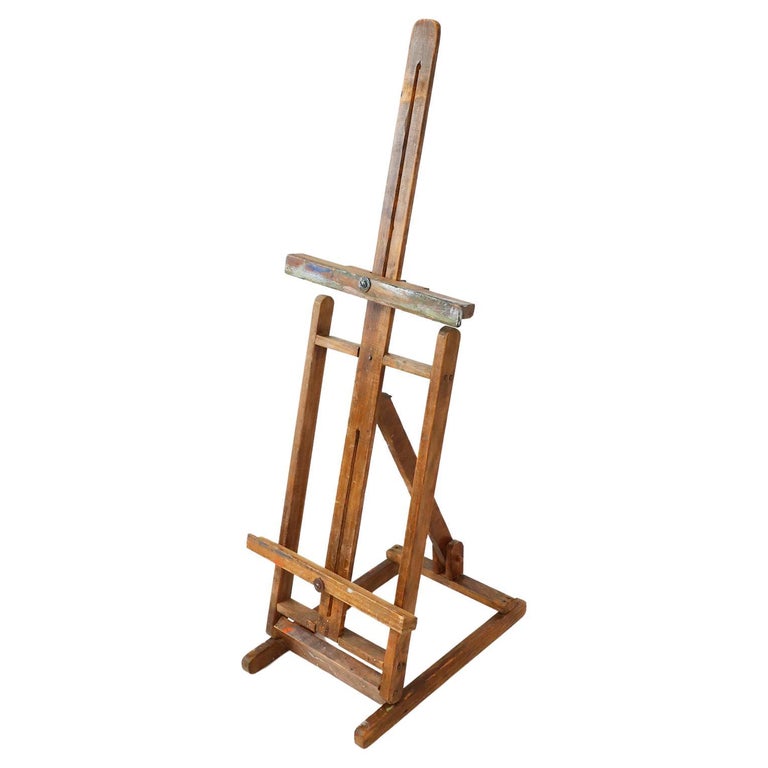 Antique Mexican Small Wood Artist Easel at 1stDibs | small wood easels