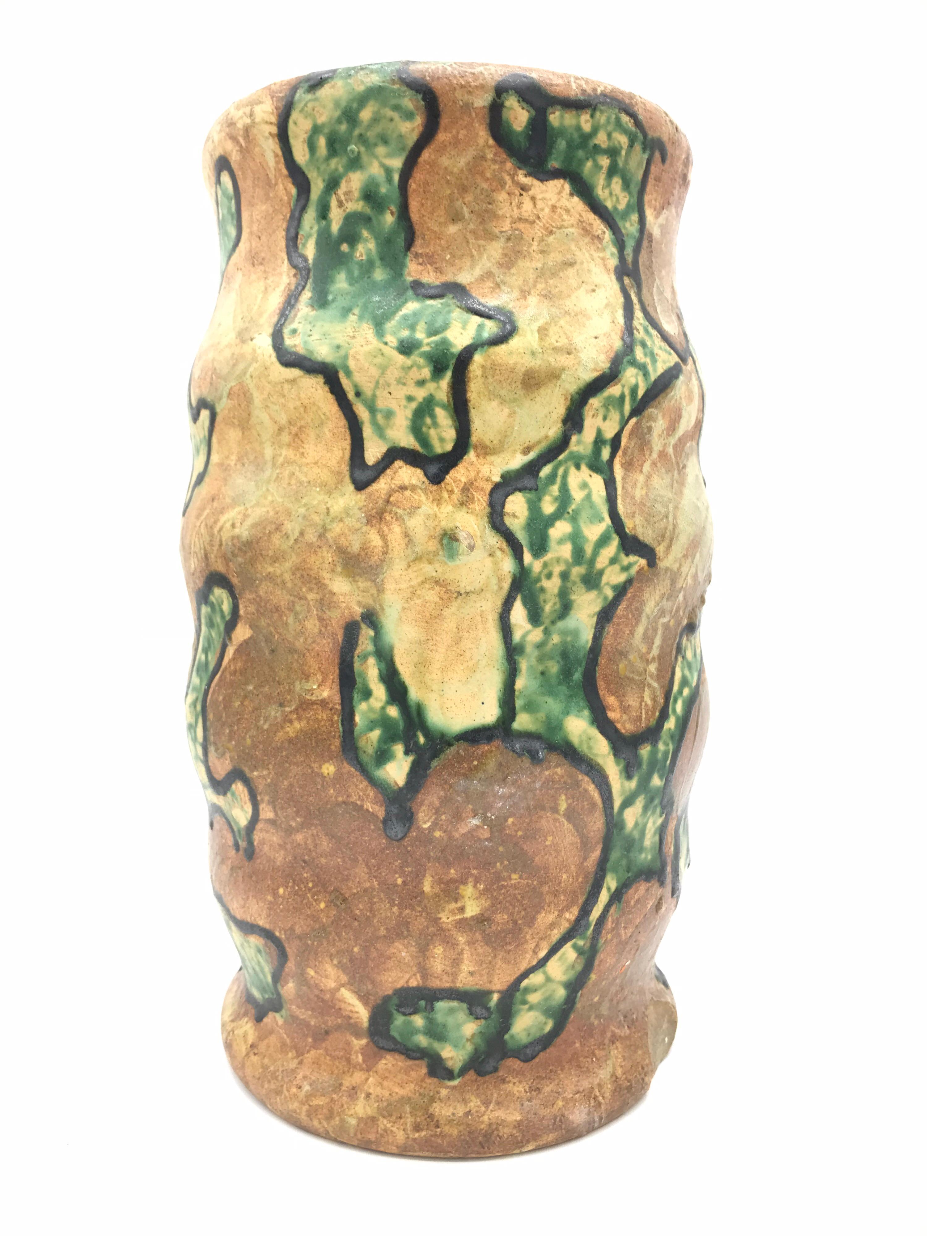 Antique Michael Andersen and Son Pottery Vase at 1stDibs