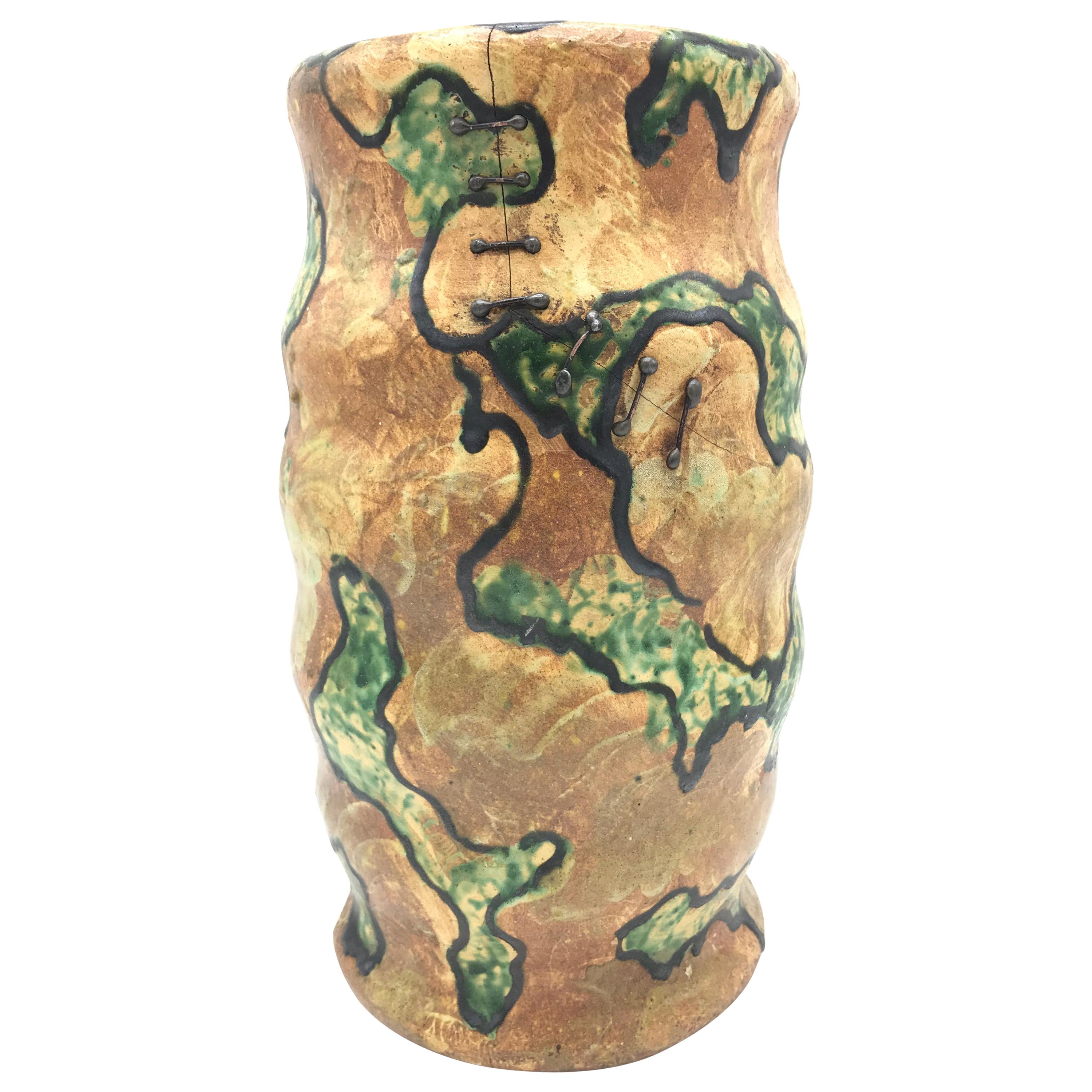 English Victorian George Jones and Sons Pottery Melrose Ware Bottle ...