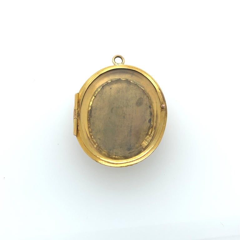 Antique Micromosaic Etruscan Revival Locket Pendant, Italy, Circa 1800 ...