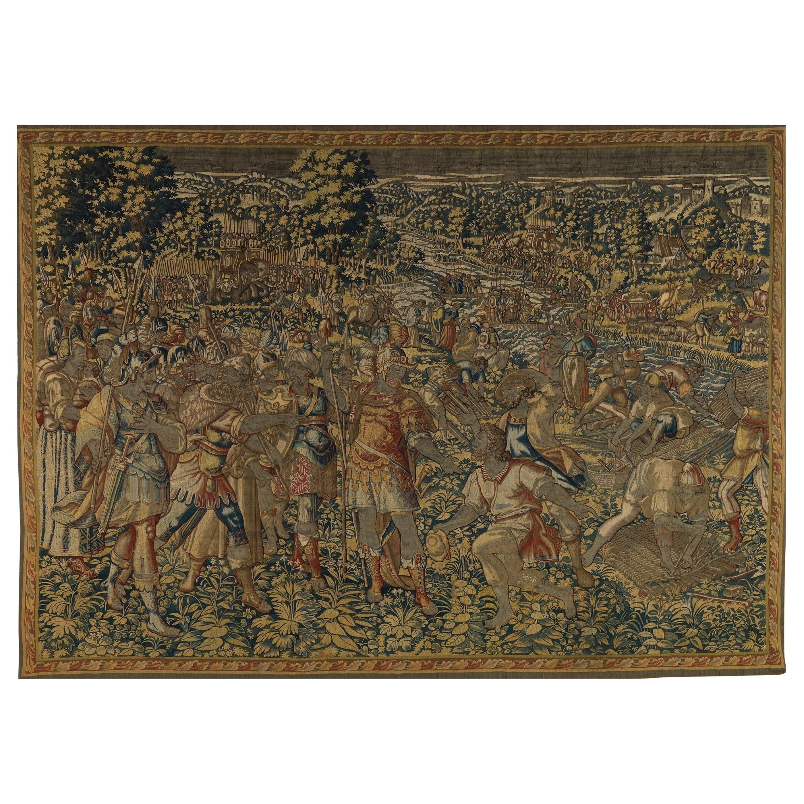 Late 16th Century Flemish Historical Tapestry For Sale at 1stDibs