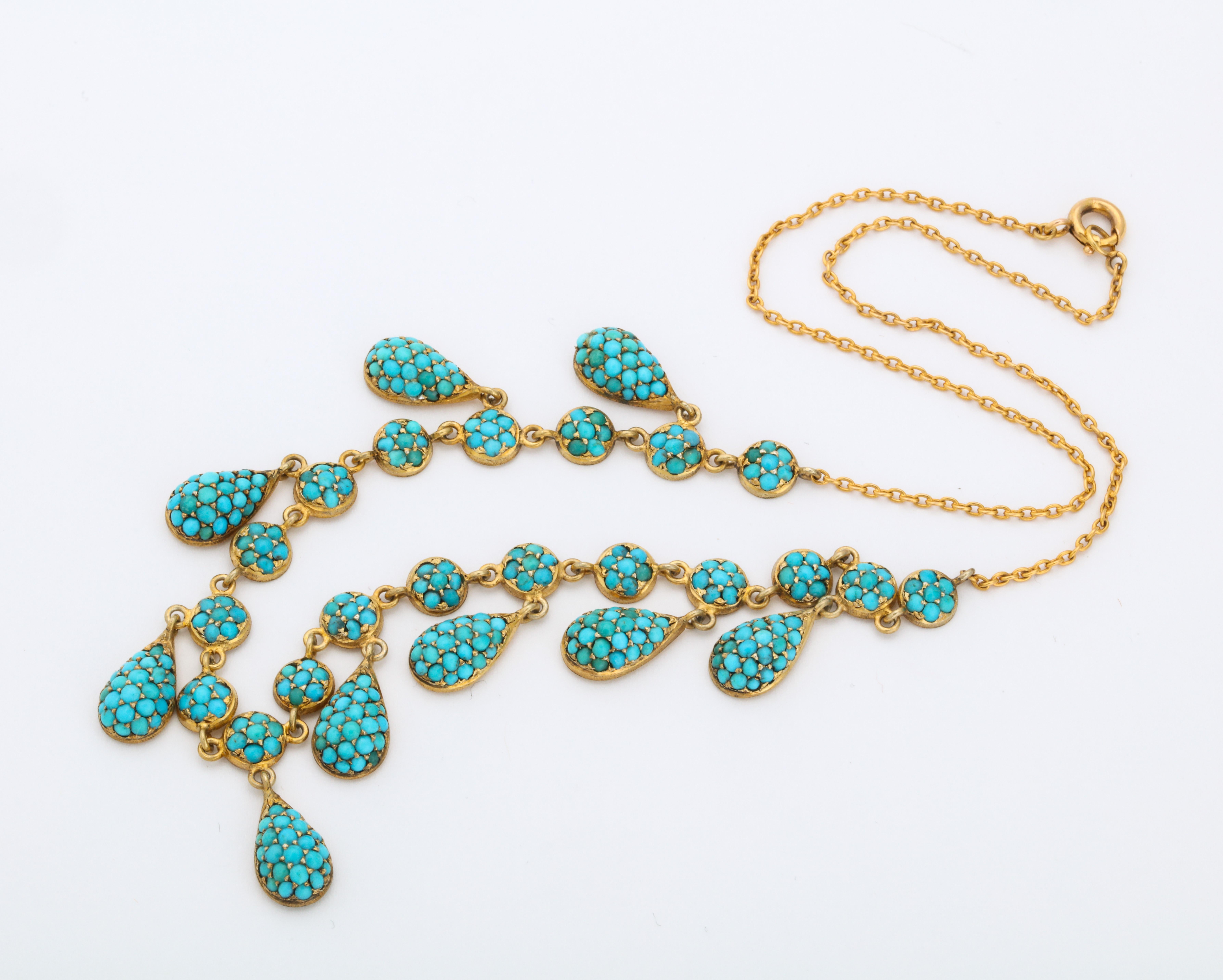 Antique Mid Victorian Persian Turquoise Necklace at 1stDibs | victorian ...