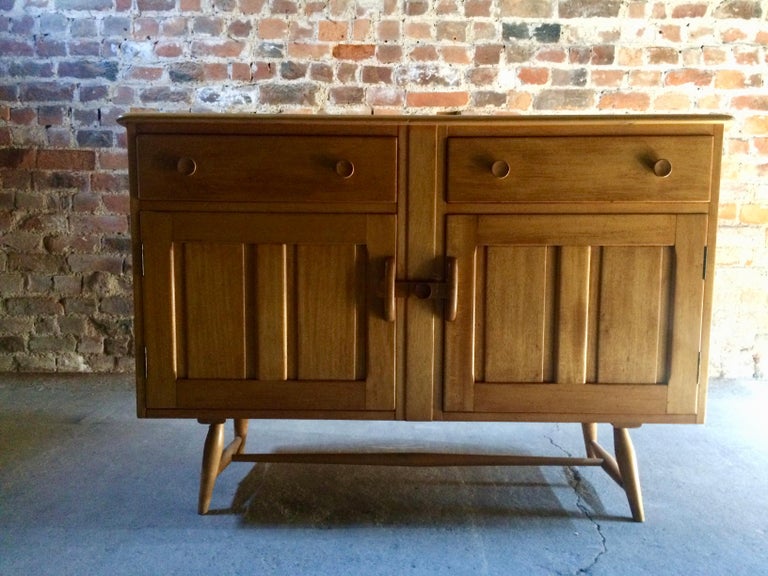 Antique Midcentury Vintage Elm Ercol Sideboard at 1stDibs