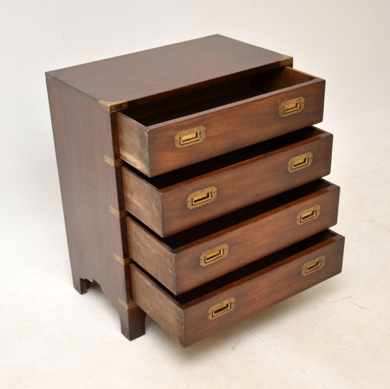 Antique Military Campaign Chest of Drawers For Sale at 1stDibs