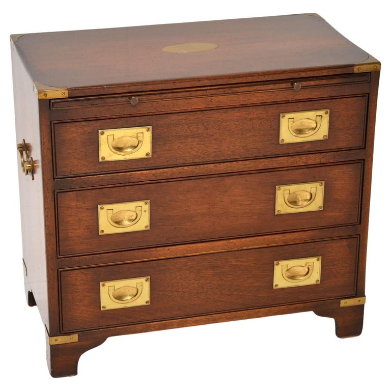 Antique Military Campaign Chest of Drawers at 1stDibs