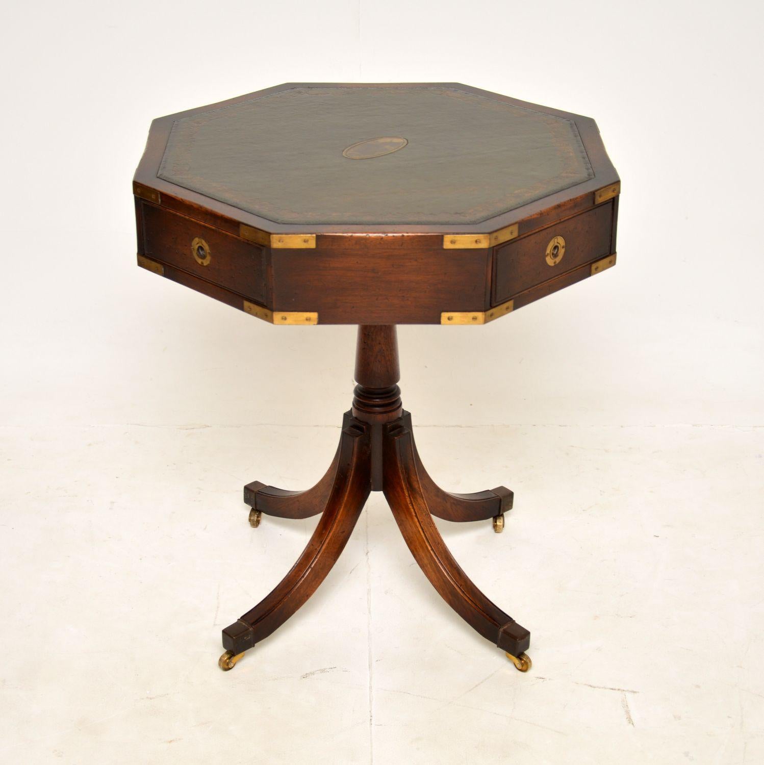 Antique Military Campaign Drum Table at 1stDibs