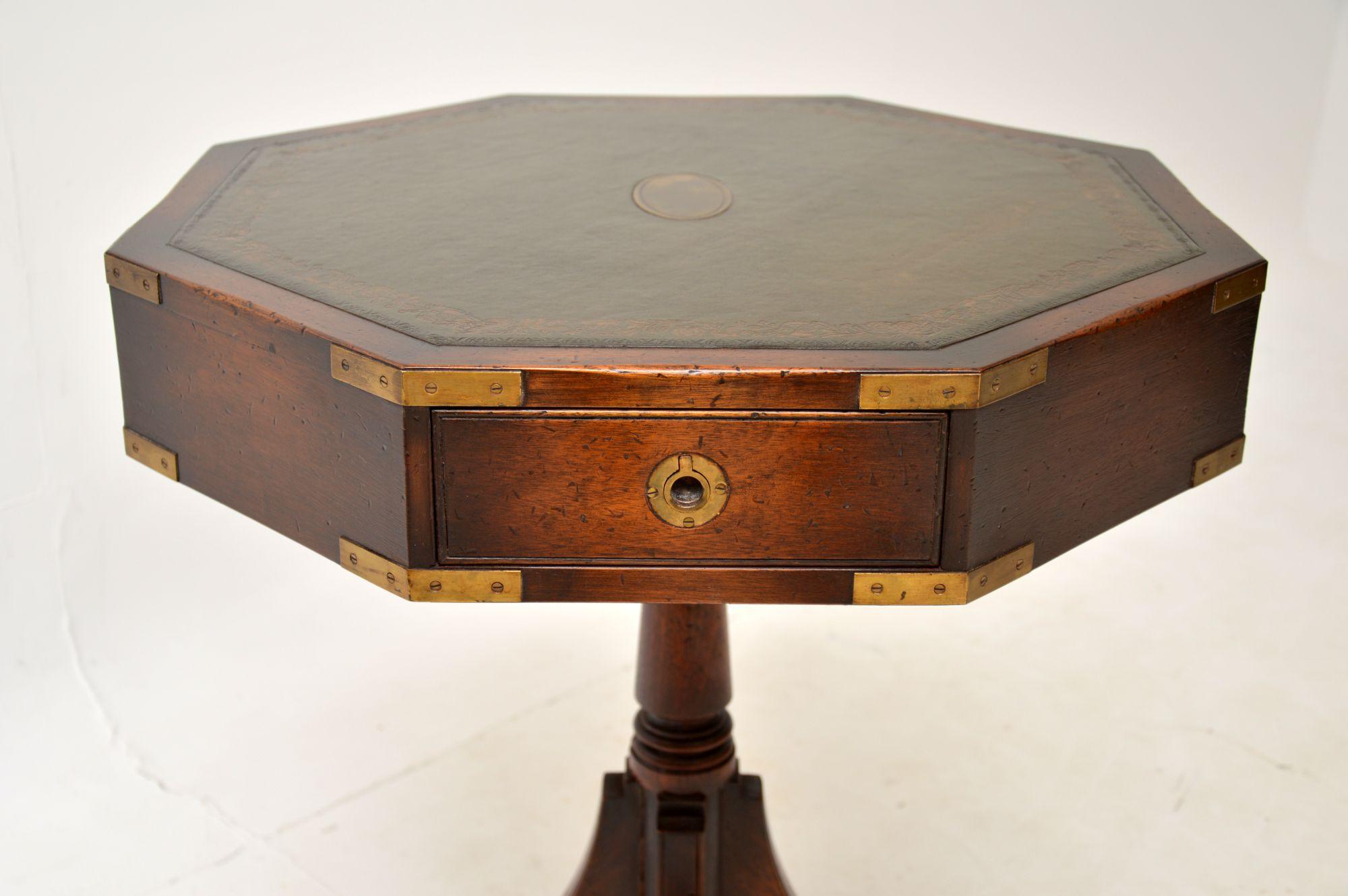 Antique Military Campaign Drum Table at 1stDibs