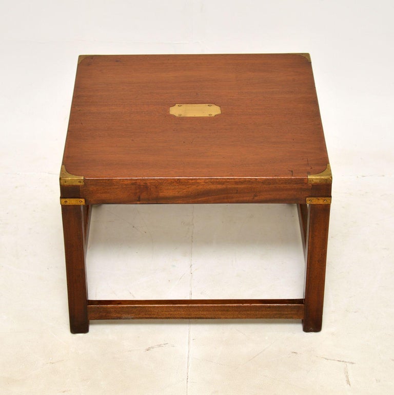 Antique Military Campaign Side Table For Sale at 1stDibs