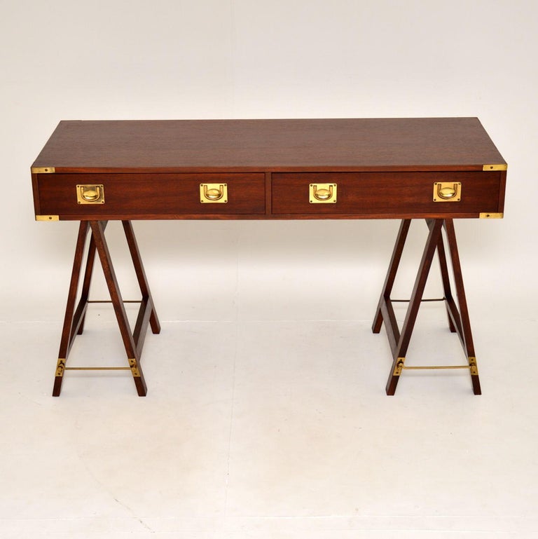 Antique Military Campaign Style Desk at 1stDibs