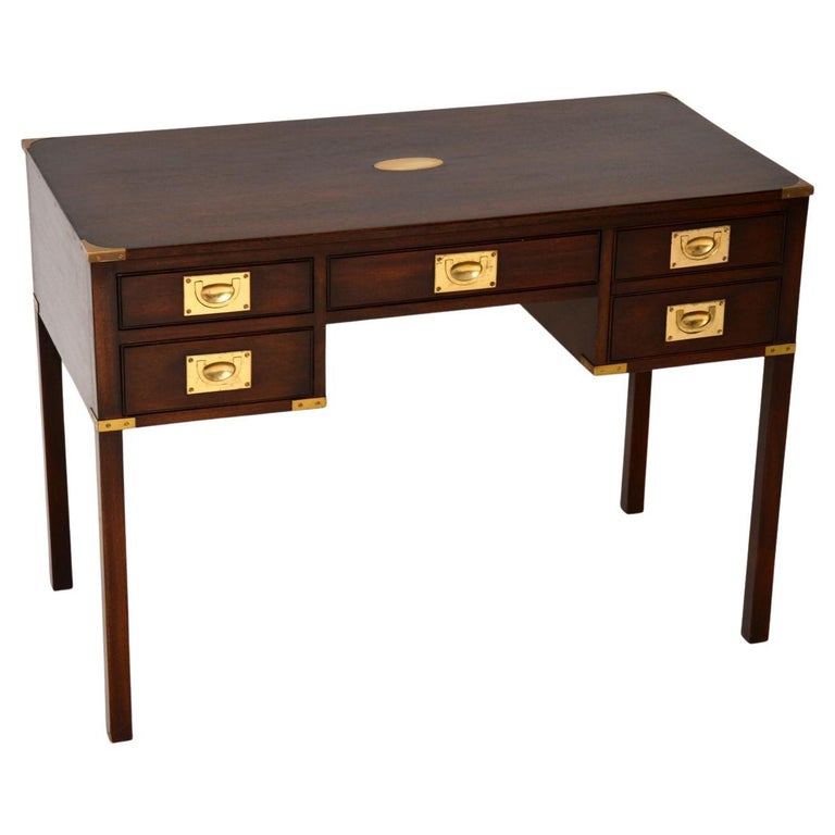 Antique Military Campaign Style Desk at 1stDibs