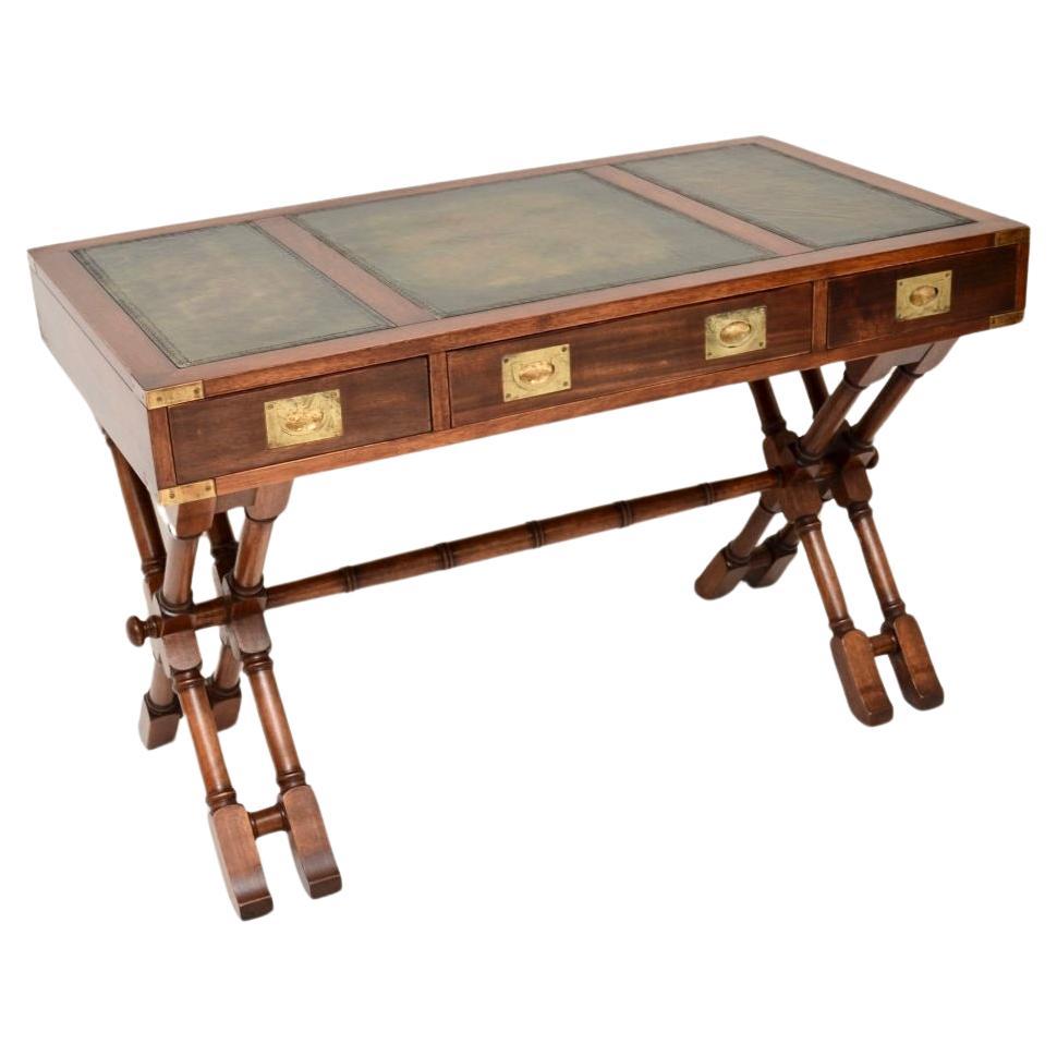 Antique Military Campaign Style Desk For Sale at 1stDibs