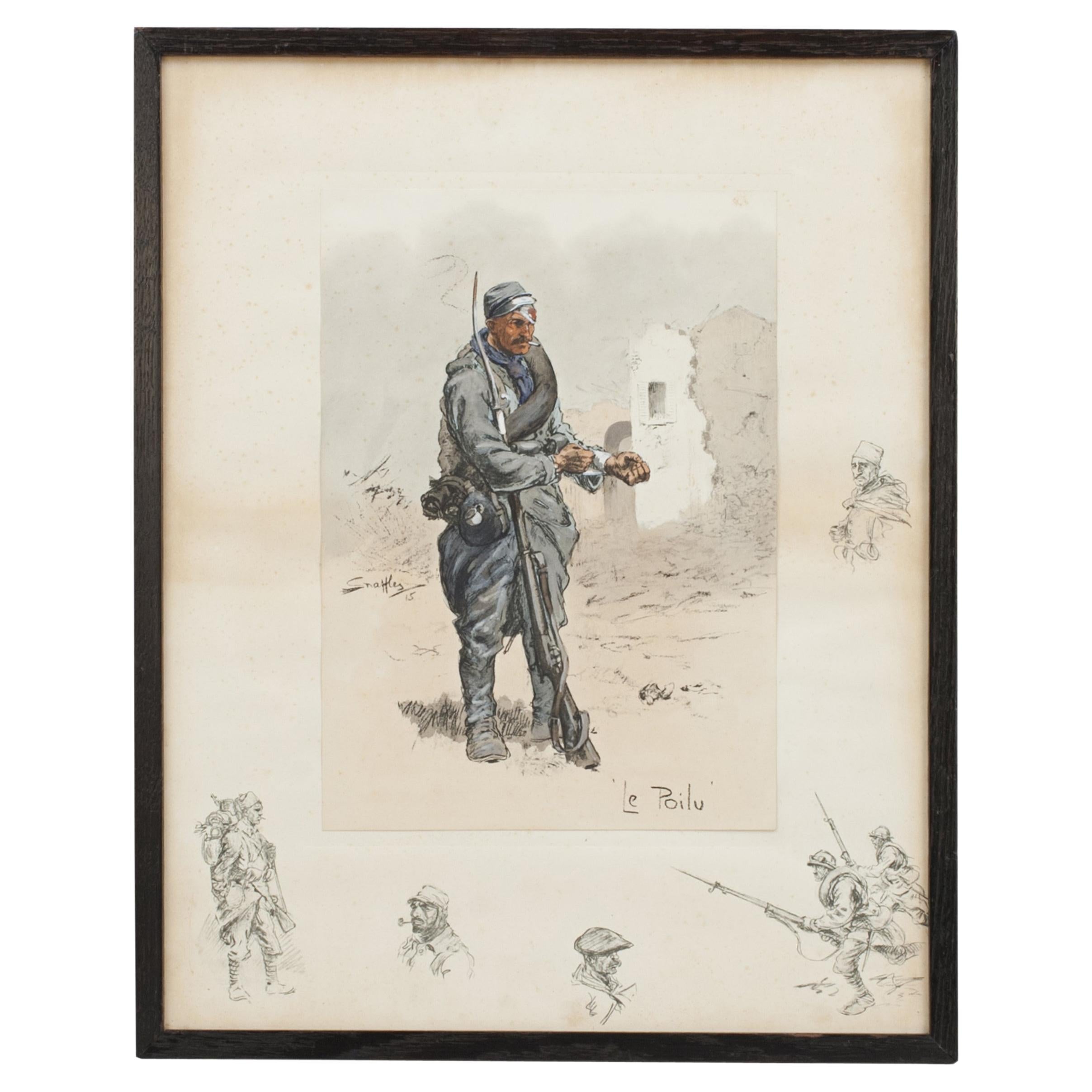Antiquités militaires, Le Poilu, WW1 By Snaffles En vente sur 1stDibs