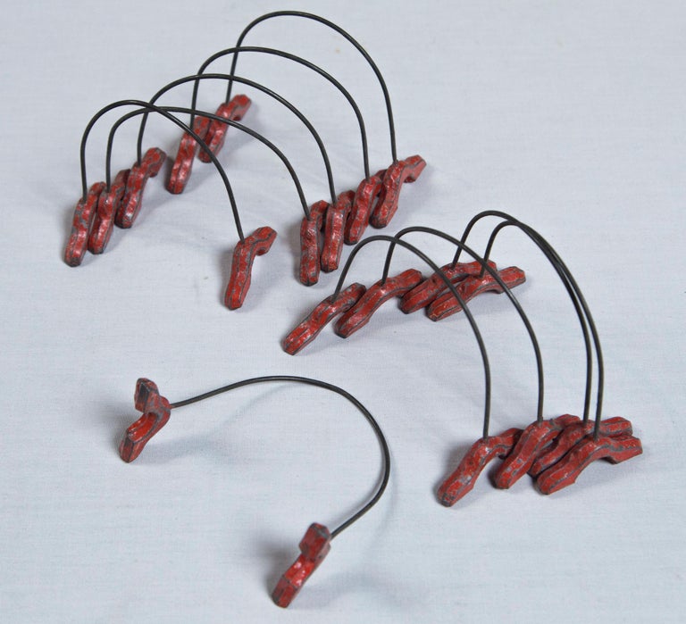 Antique Mini Croquet Set with Wooden Box at 1stDibs