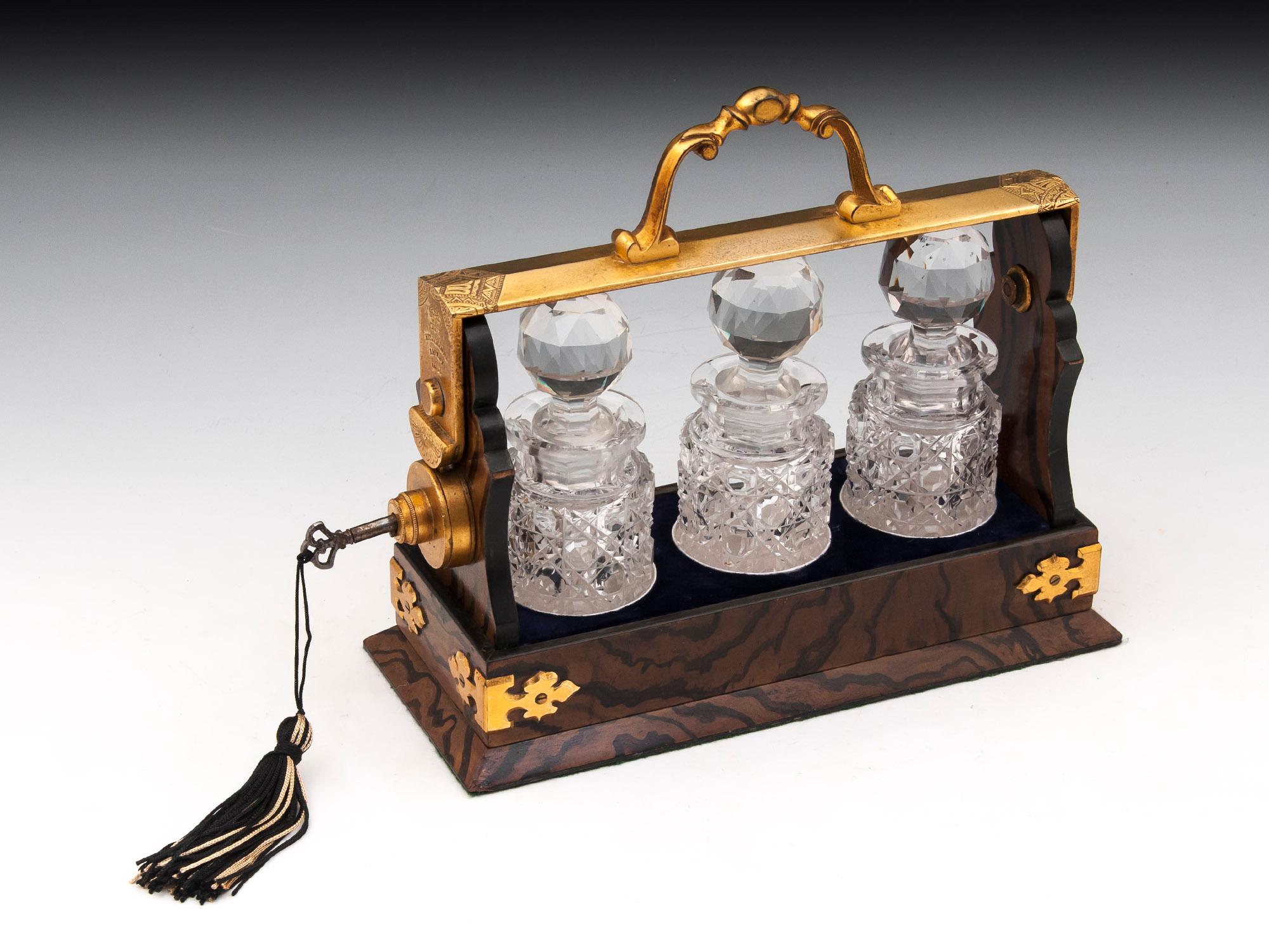 Antique Miniature Betjemann and Sons Tantalus For Sale at 1stDibs