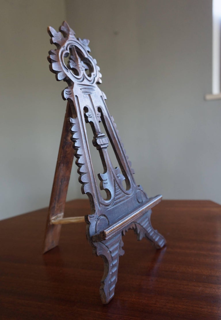 Antique Miniature Floor Easel or Artist Display Stand as a Table ...