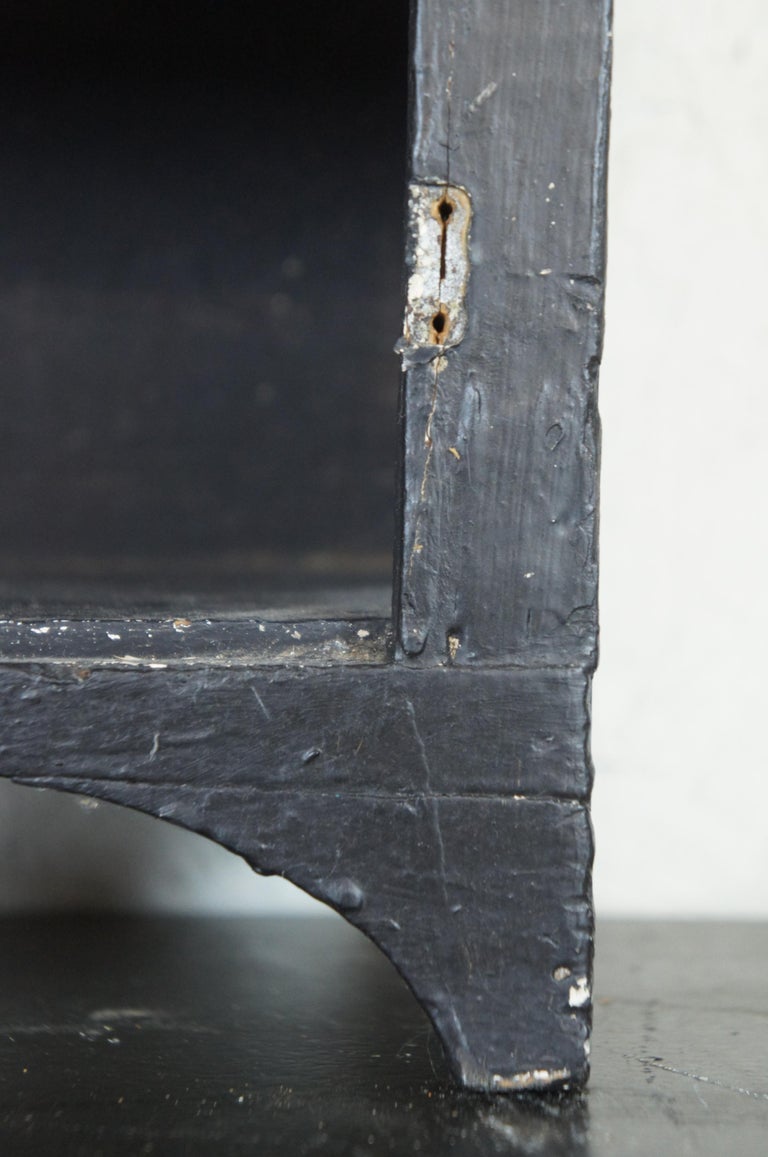 Antique Miniature Folk Art Primitive Salesman Sample Bookshelf Bookcase ...