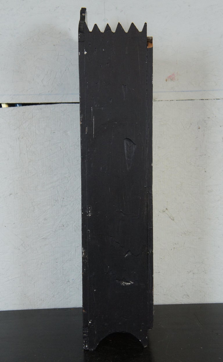 Antique Miniature Folk Art Primitive Salesman Sample Bookshelf Bookcase ...