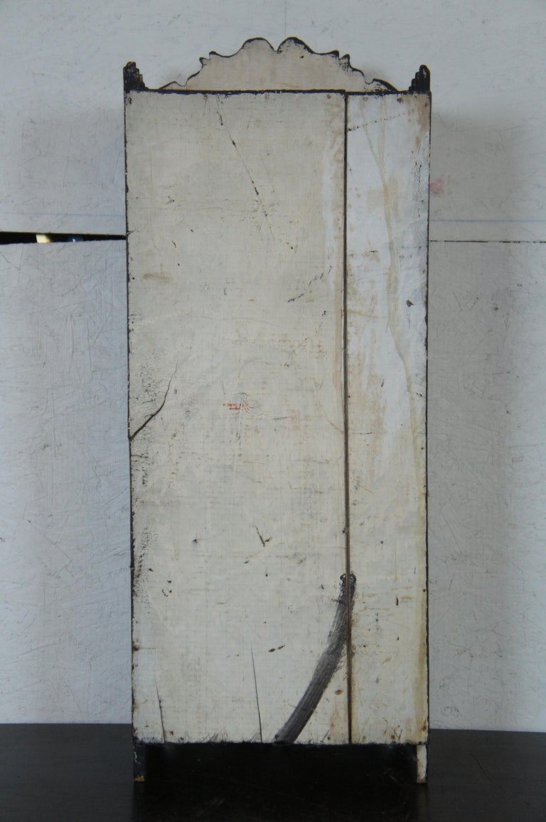 Antique Miniature Folk Art Primitive Salesman Sample Bookshelf Bookcase ...