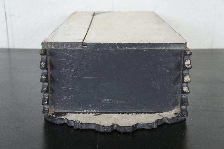 Antique Miniature Folk Art Primitive Salesman Sample Bookshelf Bookcase ...