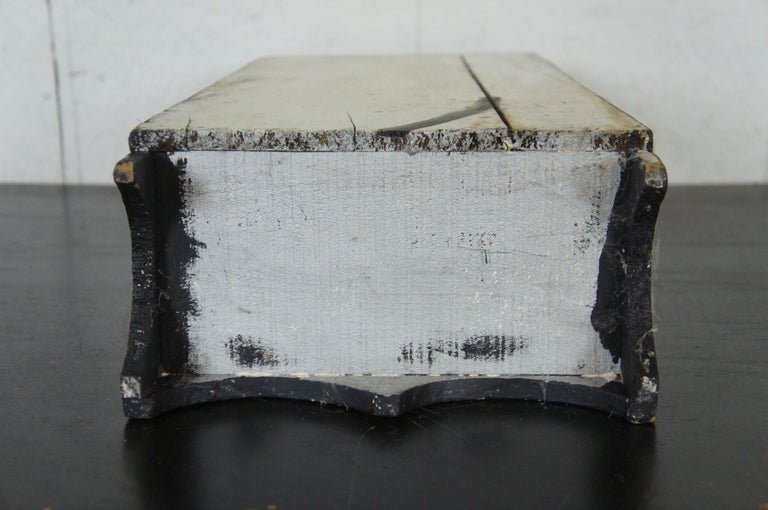 Antique Miniature Folk Art Primitive Salesman Sample Bookshelf Bookcase ...