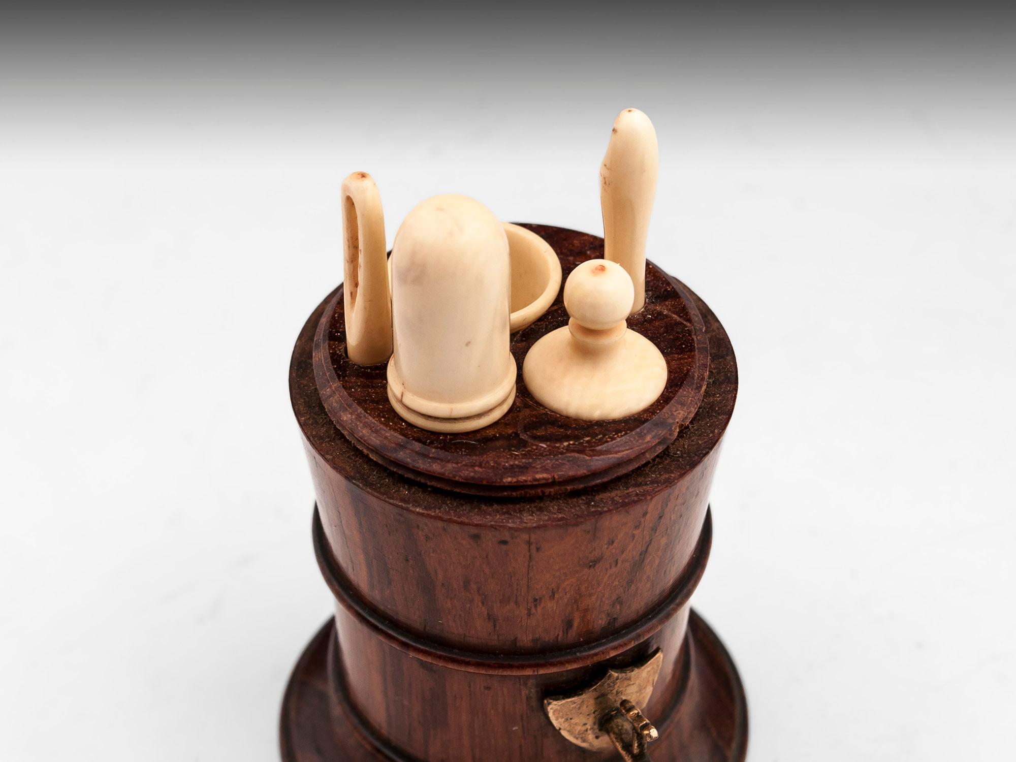 Antique Miniature Sewing Compendium, 19th Century For Sale at 1stDibs