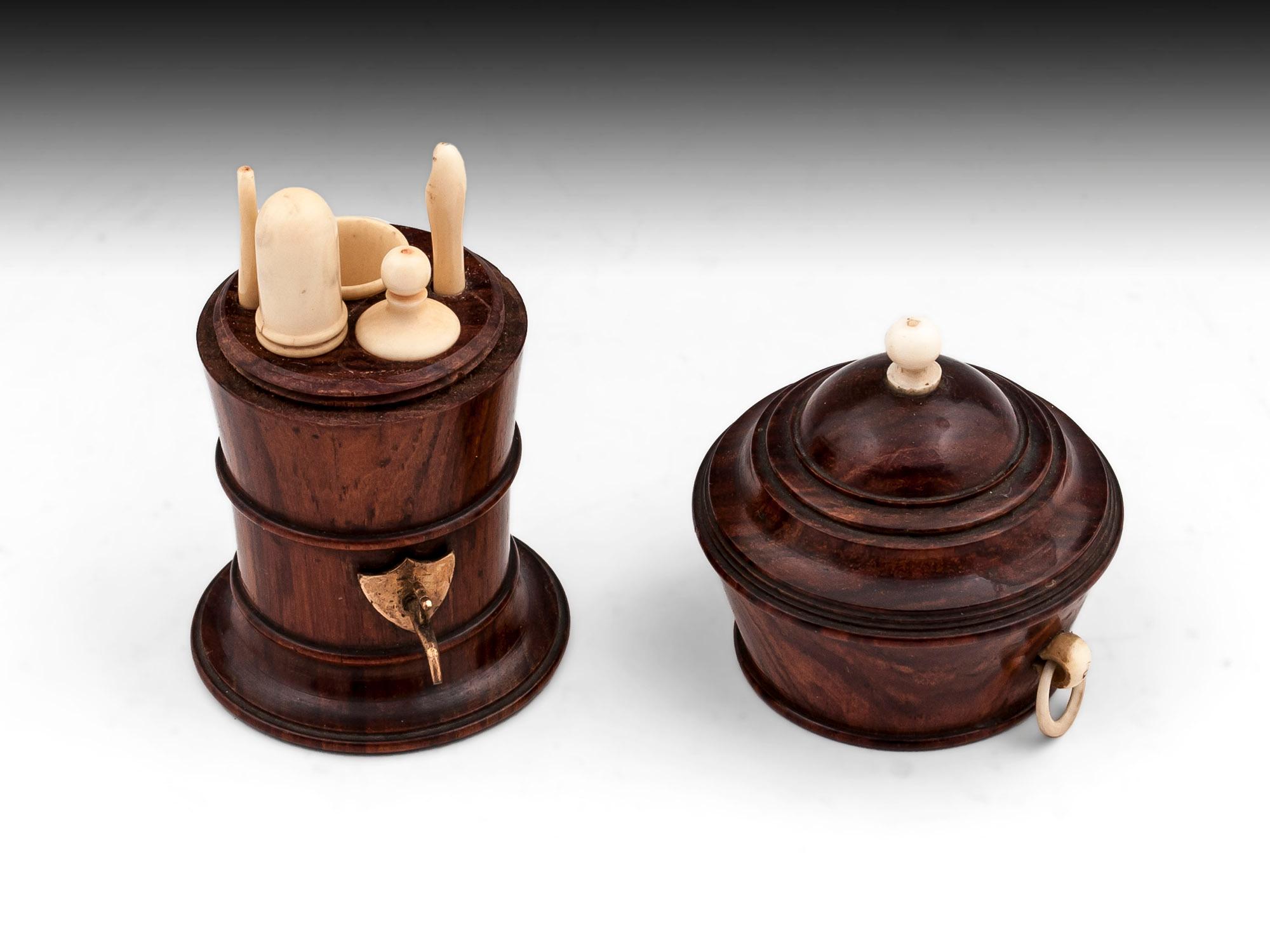 Antique Miniature Sewing Compendium, 19th Century For Sale at 1stDibs