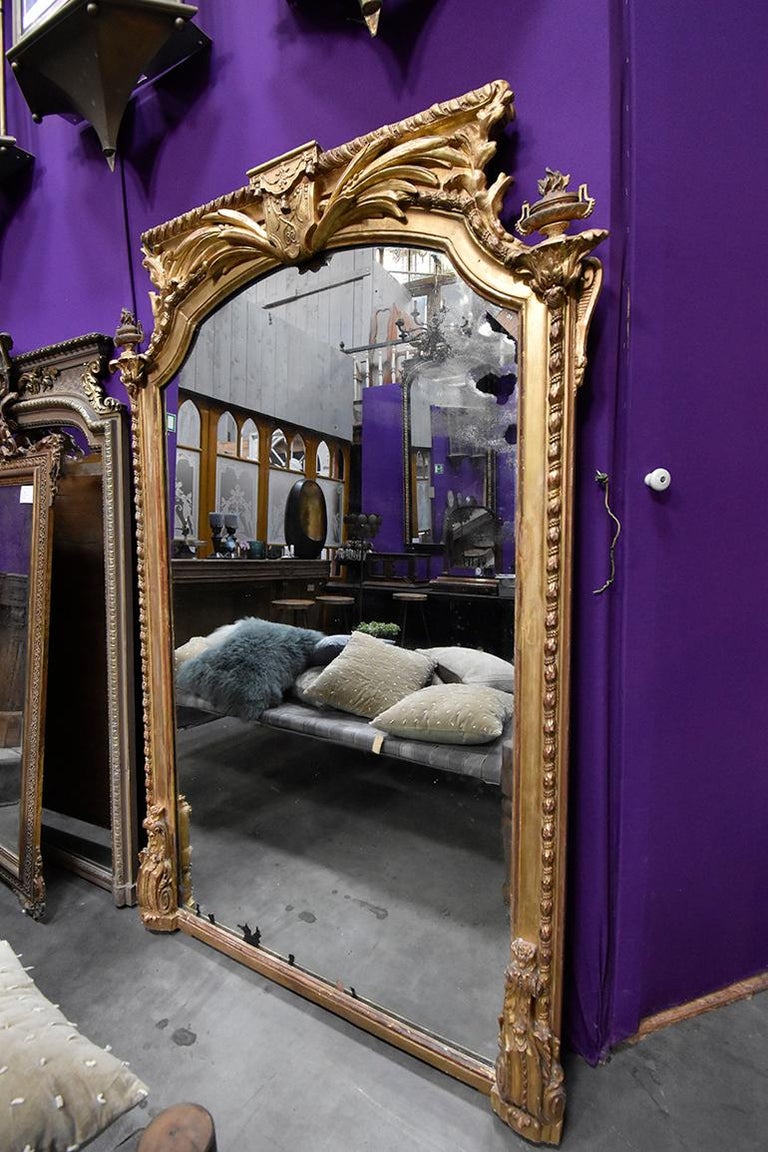 Antique Mirror, 19th Century For Sale at 1stDibs | old fashioned mirror ...