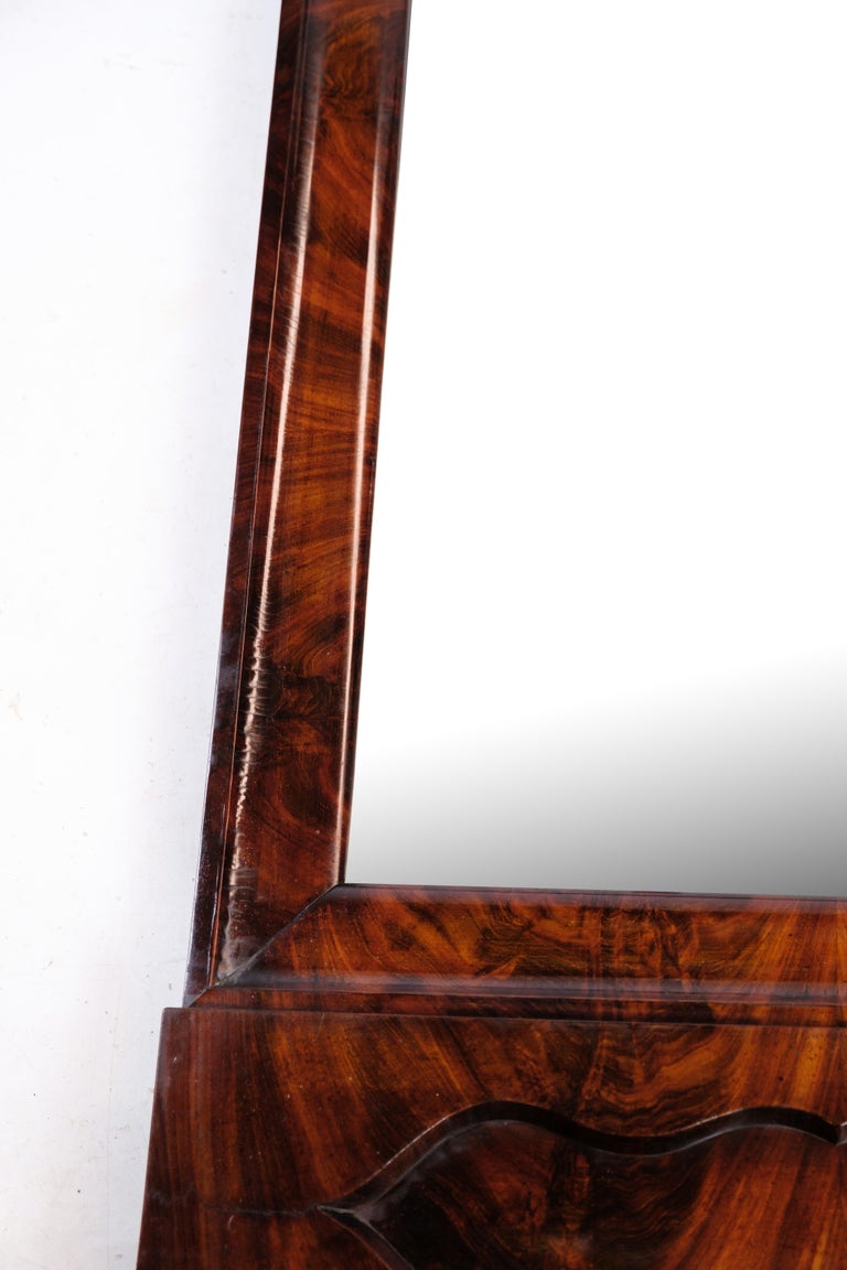 Antique Mirror, Mahogany, Late Empire, 1840 For Sale at 1stDibs